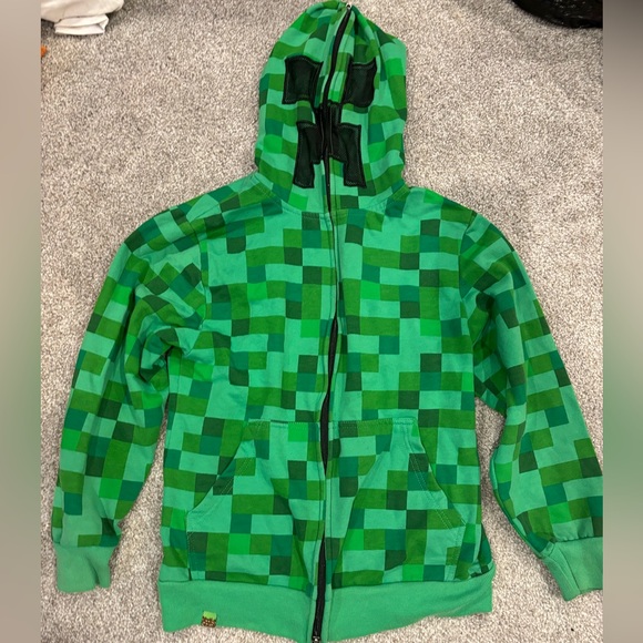 MAD Engine | Shirts & Tops | Mad Engine Minecraft Green Pixel Pattern ...